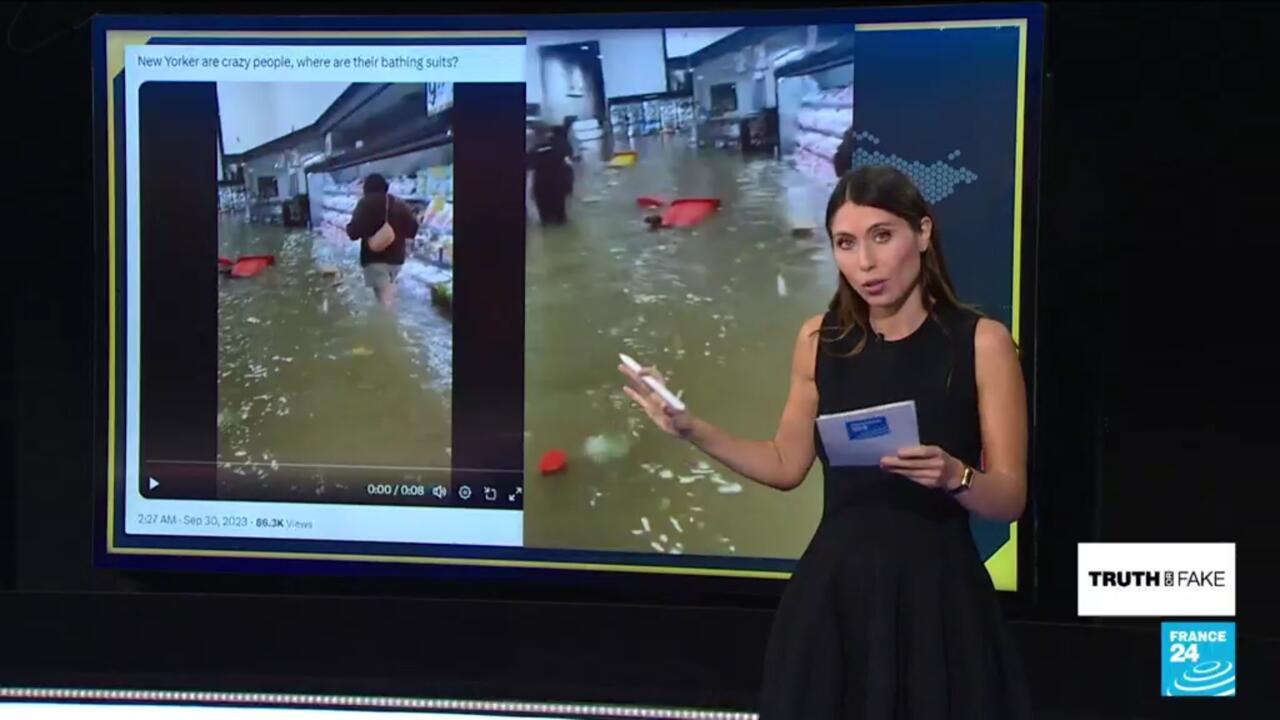 These images falsely claim to illustrate intense NYC floods - Truth or Fake